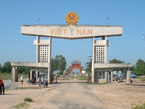 International Border Gates Crossing - Offroad Vietnam Adventures